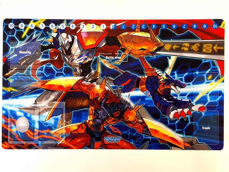 Custom Digimon Spielmatte - Omimon/Wargreymon/Metalgarurumon