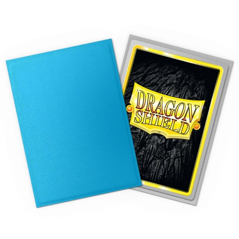 Dragon Shield Standard Sleeves - Matte Dual Sky Blue & Silver