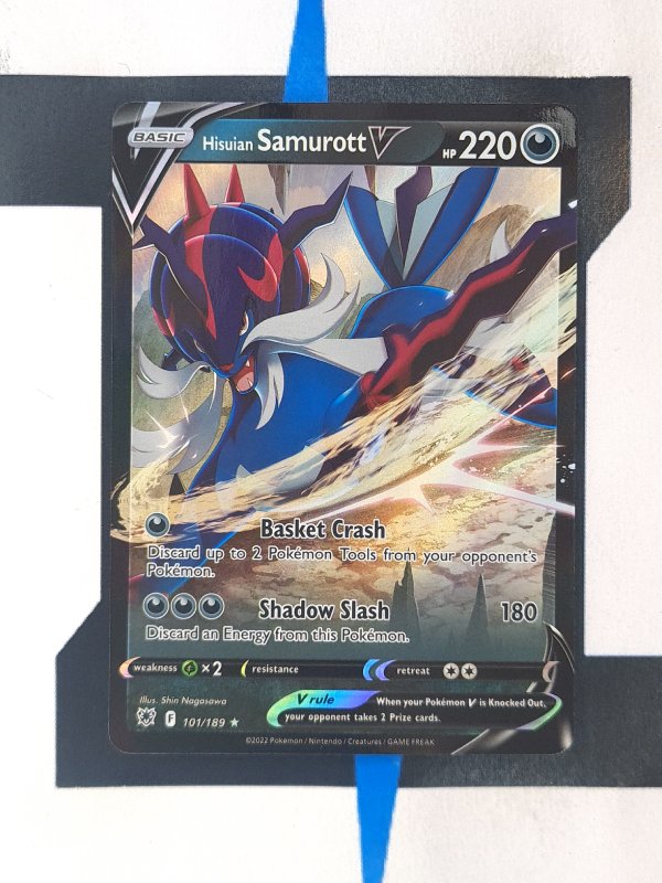 Hisuian Samurott V ASR 101 - Pokemon Karten englisch
