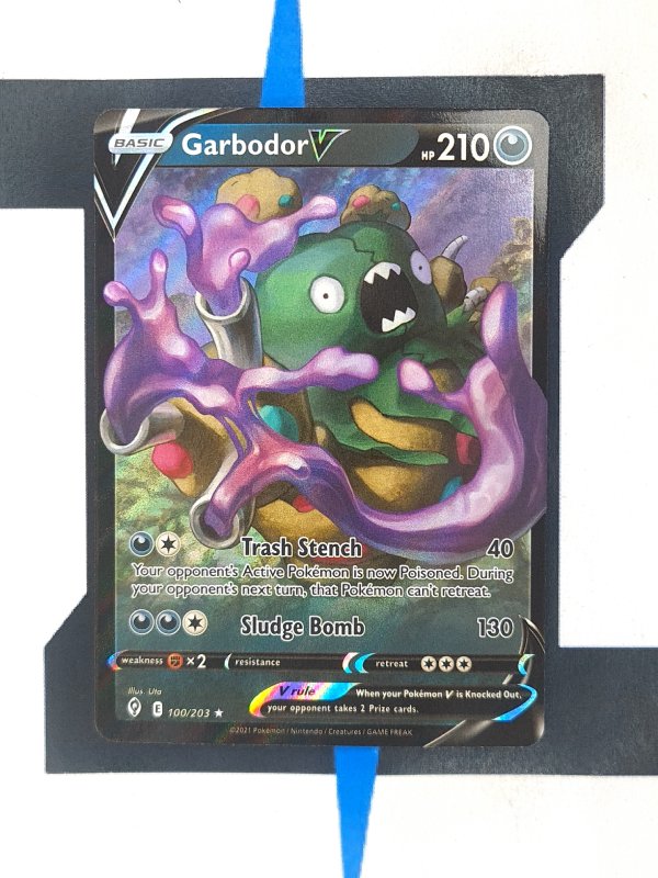 Garbodor V EVS 100 - Evolving Skies englische Pokemon Karten