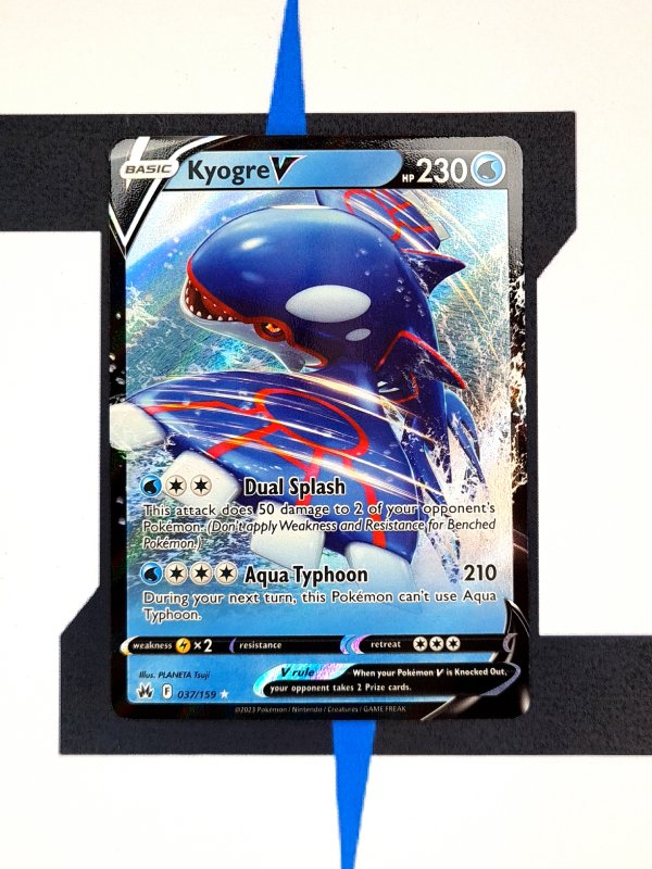 Kyogre V CRZ 037 - Crown Zenith Pokemon Karten Schweiz