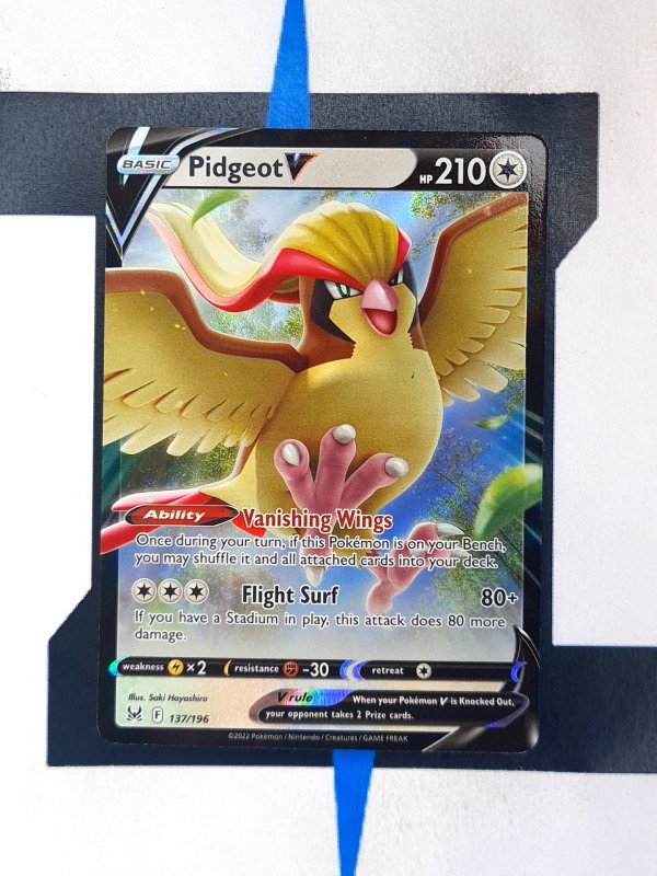 Pidgeot V LOR 137 - Lost Origin Pokemon Karten Englischk