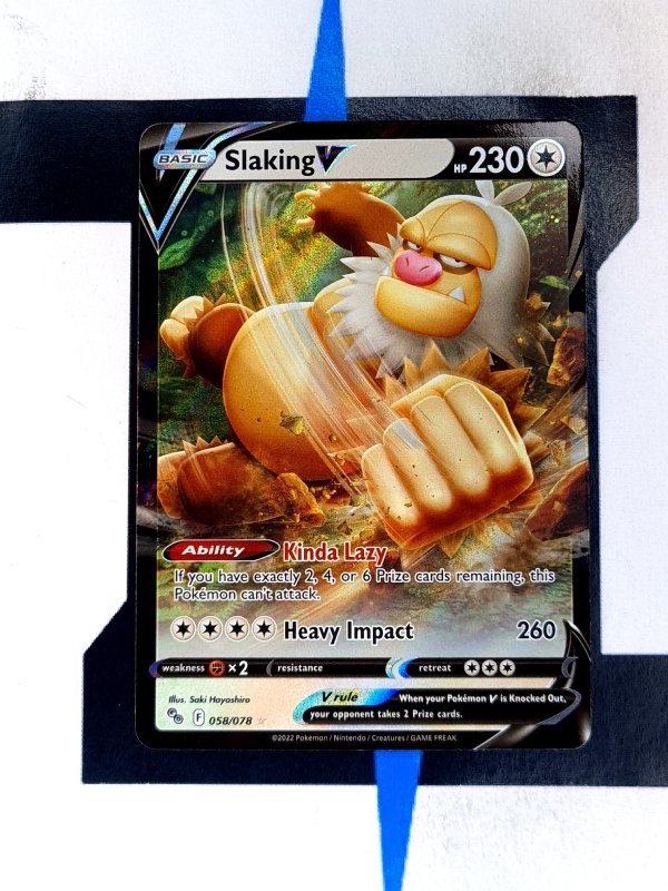 Slaking V PGO 058 - Pokemon GO englische Pokemon Karten