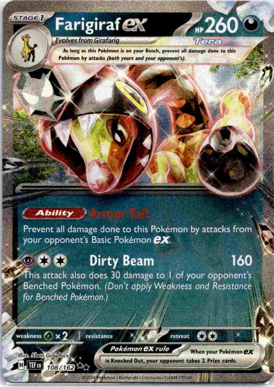 Farigiraf ex TEF 108 - Temporal Forces Pokemon Karten