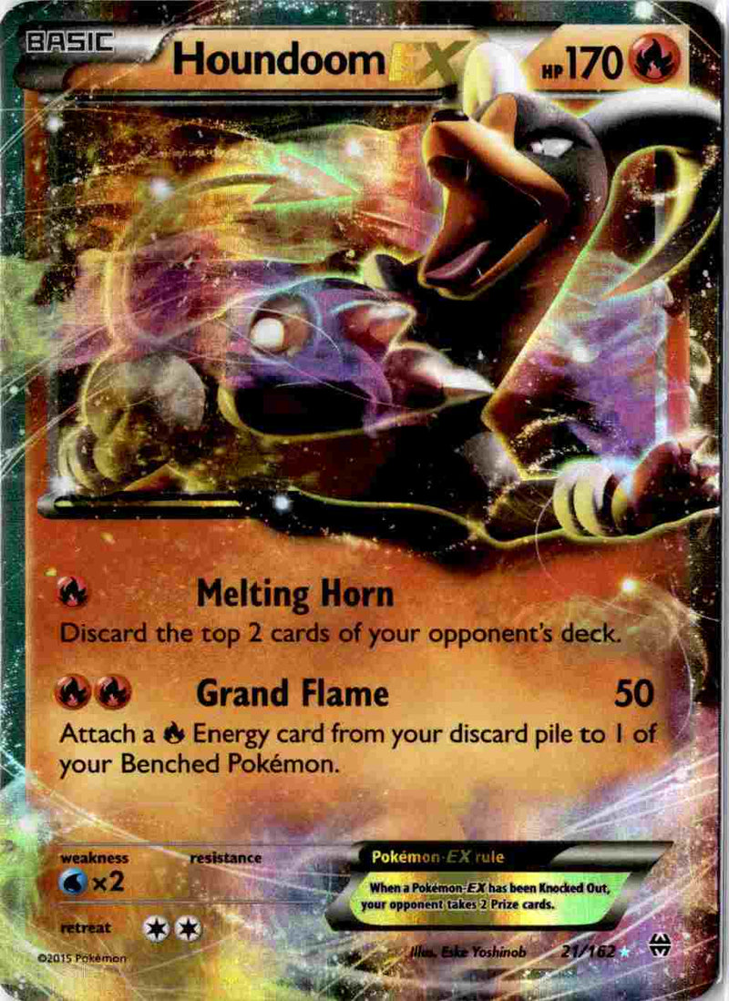 Houndoom EX BKT 021 - BREAKthrough Pokemon Karten Schweiz