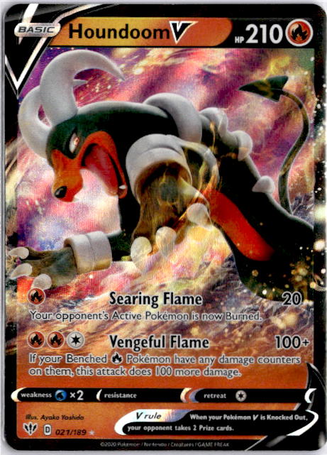 Houndoom V DAA 021 - Darkness Ablaze Pokemon Karten Schweiz
