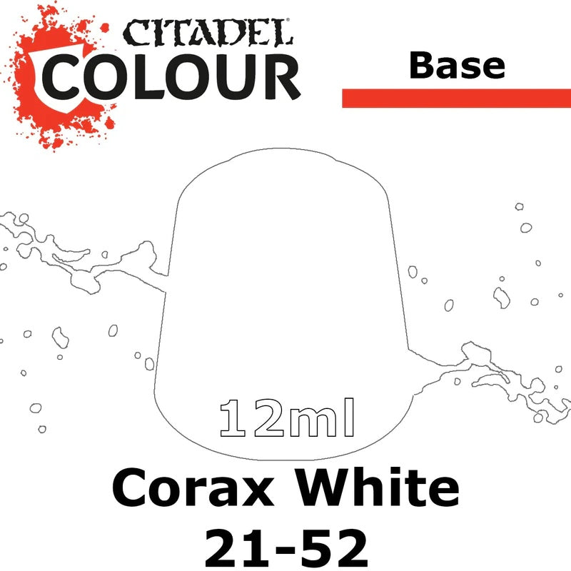 Citadel Colour: Base Corax White - Warhammer Zubehör