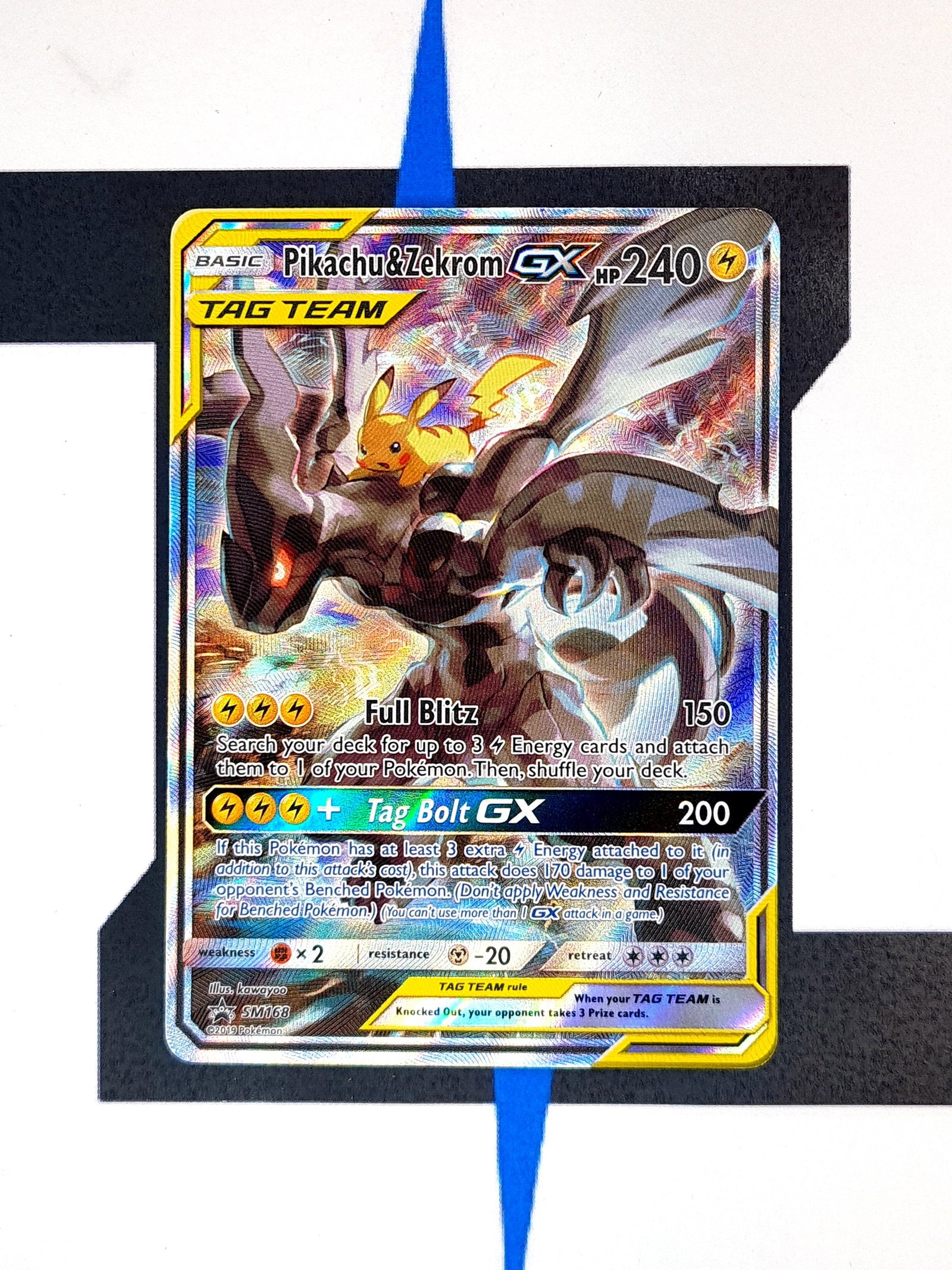 Pikachu & Zekrom GX SM 168 EN NM - Pokémon TCG - SM Black Star Promos